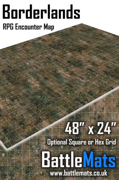 Borderlands 48" x 24" RPG Encounter Map | RPG Item | RPGGeek