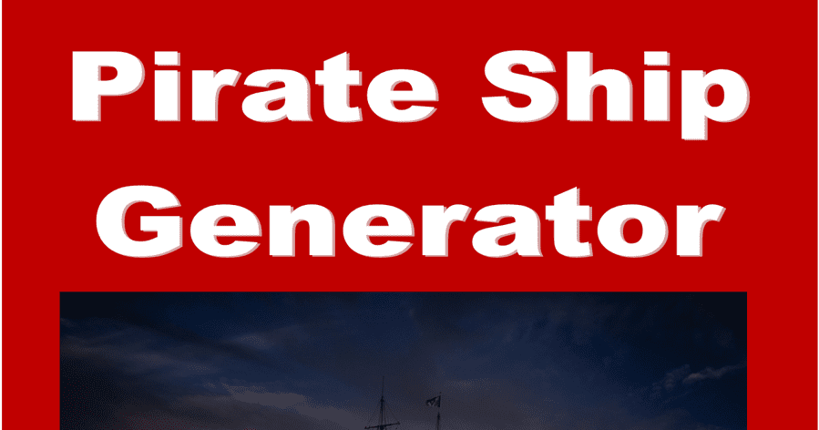 Pirate Ship Generator | RPG Item | RPGGeek