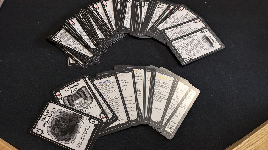 Custom Deck of Cards | DELVE: A Solo Game of Digging Too Deep