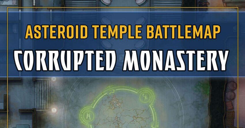 Asteroid Temple Battlemap: Corrupted Monastery | RPG Item | RPGGeek