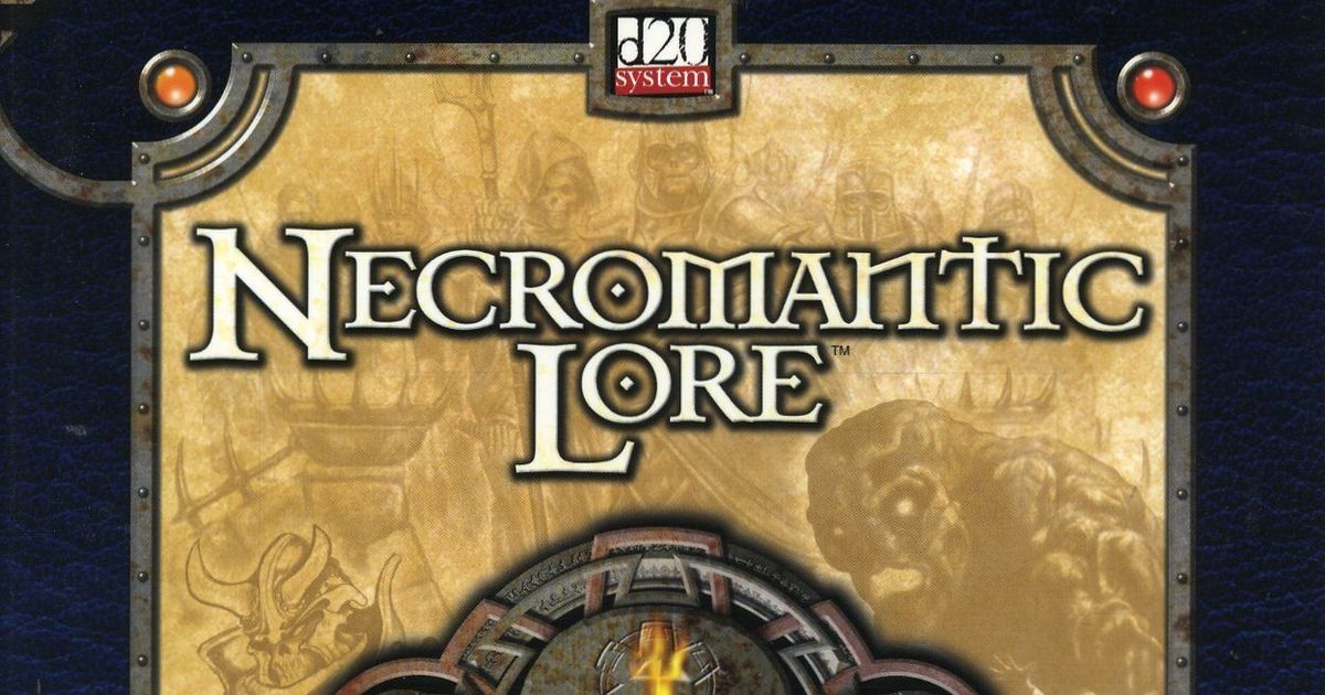 Necromantic Lore | RPG Item | RPGGeek