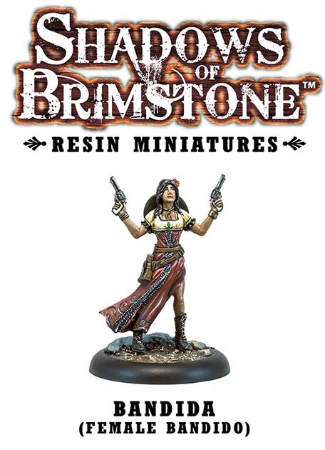 Shadows of Brimstone: Resin Bandida (Female Bandido) | Board Game ...