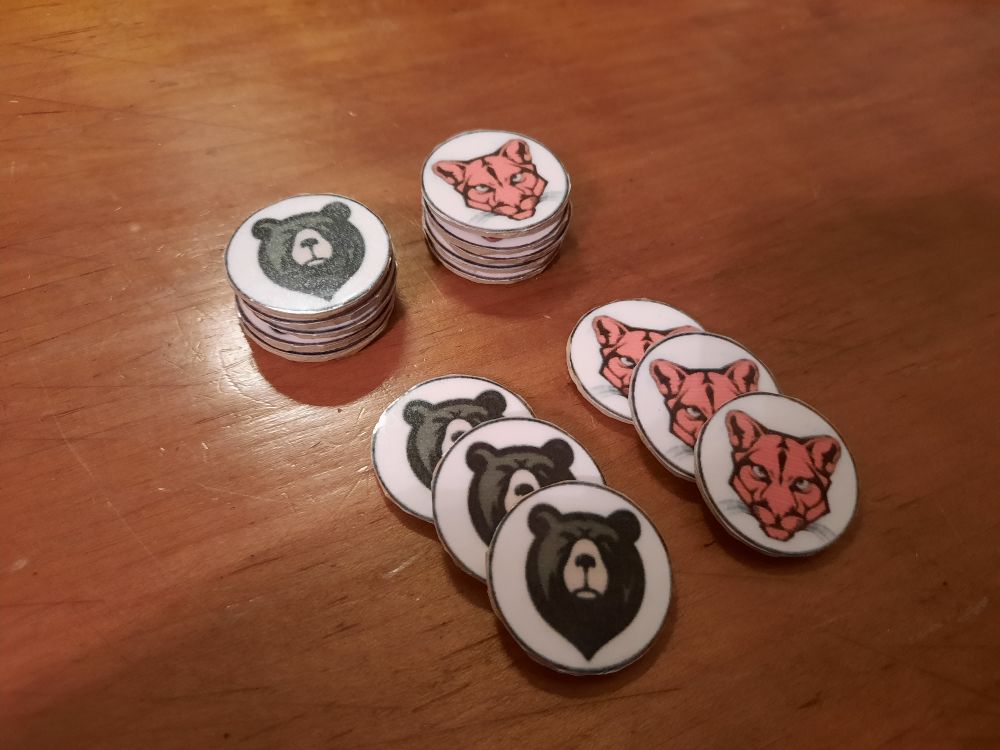 Bear and Cougar Tokens | Cryptid