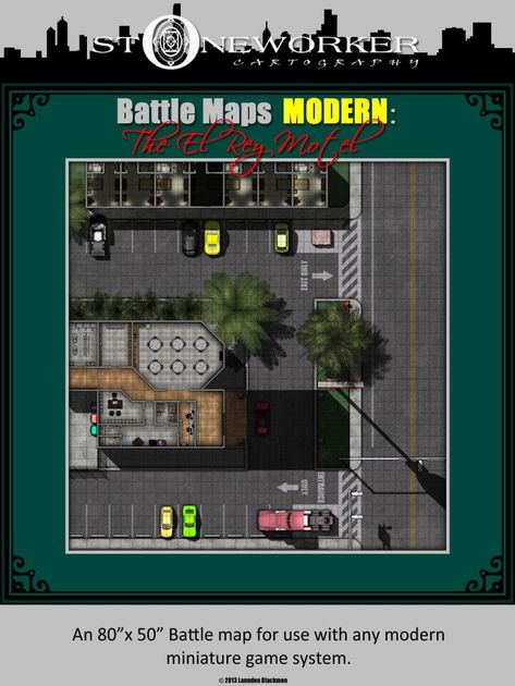 Battle Maps MODERN: The El Rey Motel | RPG Item | RPGGeek