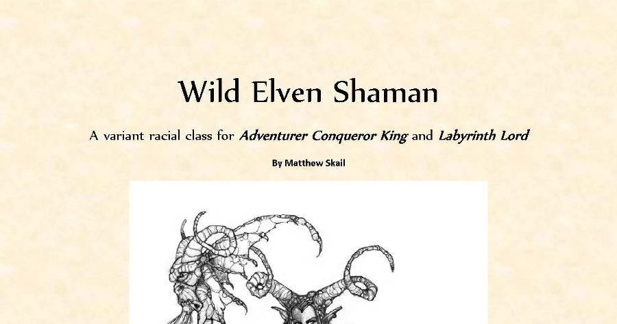 Wild Elven Shaman | RPG Item | BoardGameGeek