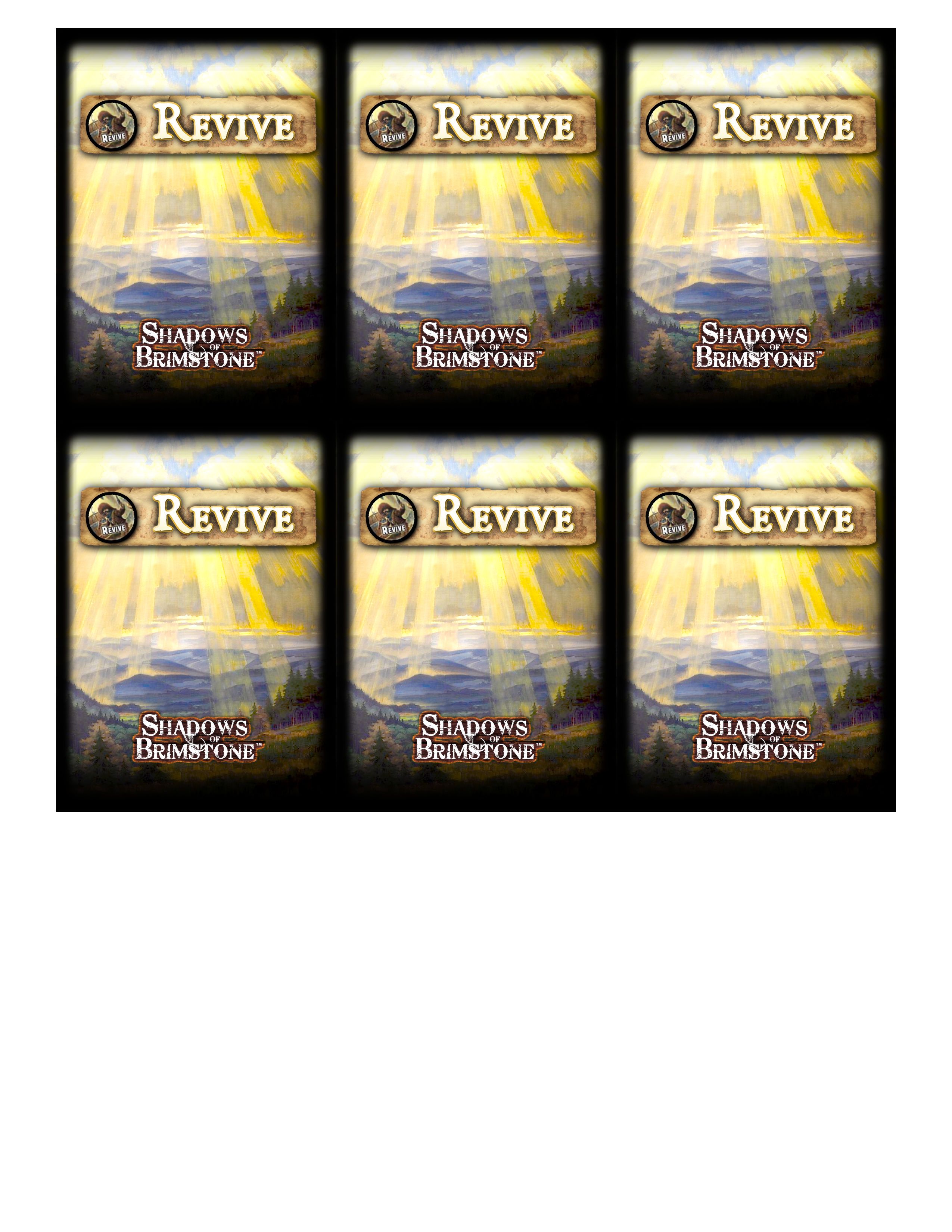 Thematic Revive Cards | Shadows of Brimstone: City of the Ancients