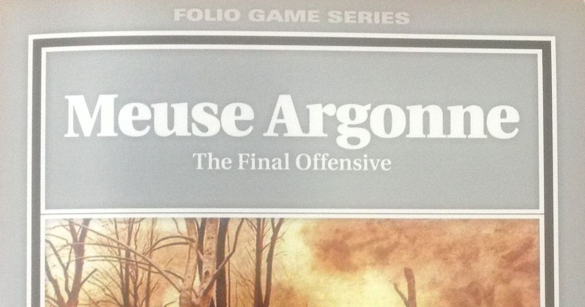 Meuse Argonne: The Final Offensive | Board Game | BoardGameGeek