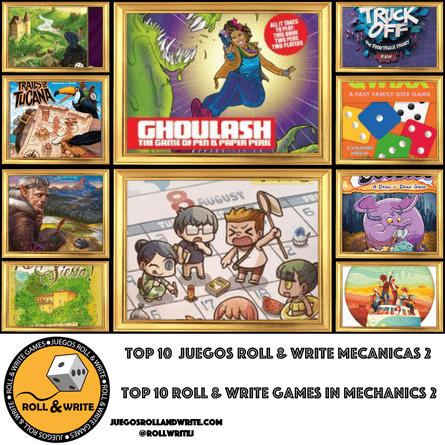 Top 10 Roll & Write Games with Best Themes - Part 2 | Juegos Roll ...