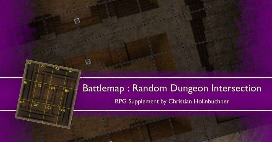 Battlemap: Random Dungeon Intersection | RPG Item | RPGGeek