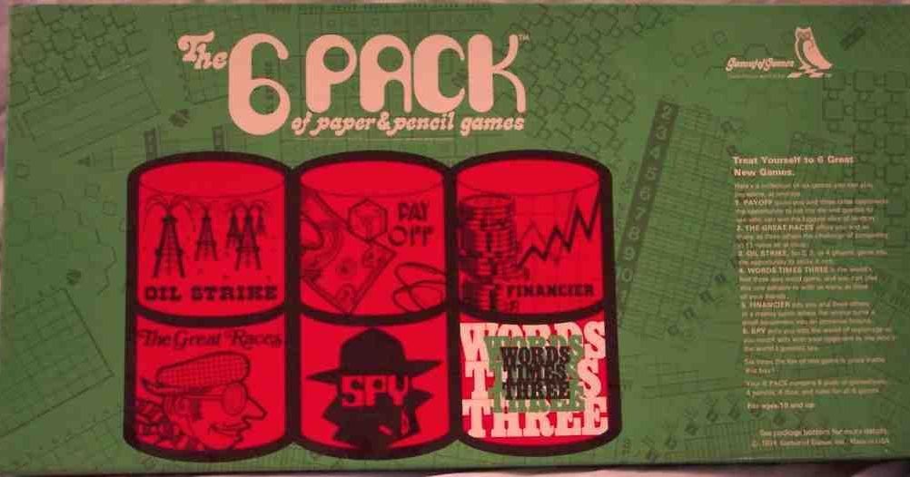 The 6 Pack of Paper & Pencil Games | Board Game | BoardGameGeek