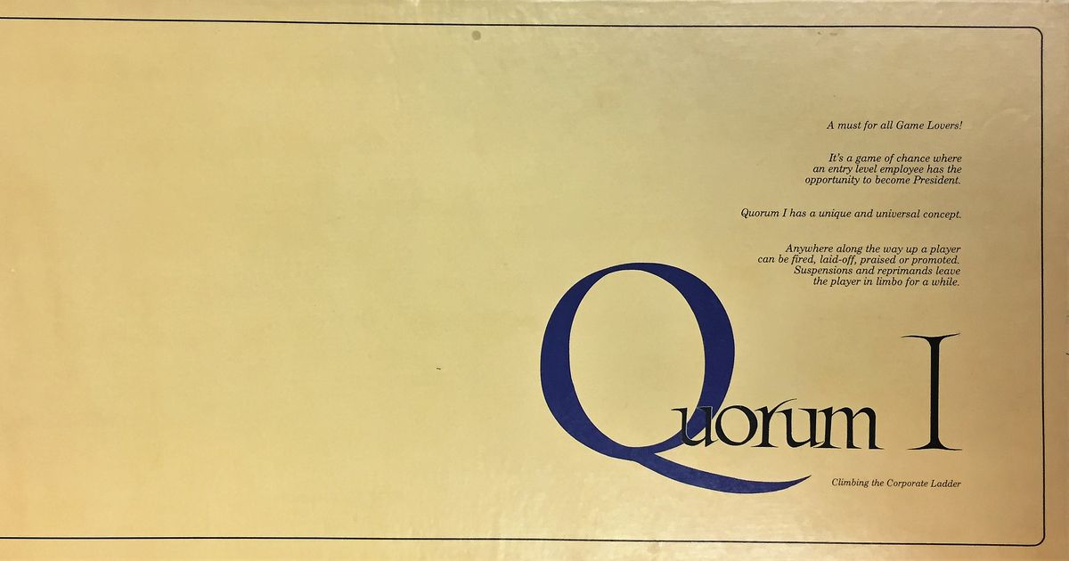 Quorum I | Board Game | BoardGameGeek