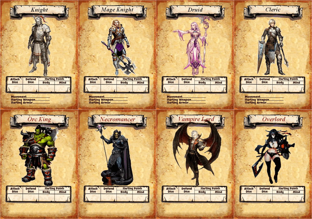Custom monster cards | HeroQuest