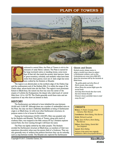 Plain of Towers | RPG Item | RPGGeek