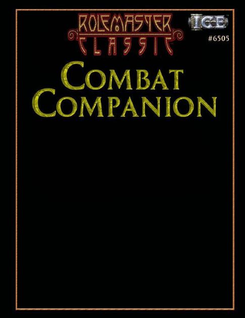 Rolemaster Classic: Combat Companion | RPG Item | RPGGeek