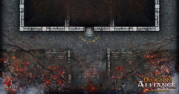 Dungeon Alliance: 1/2 player Dungeon Frame Playmat | Board Game ...