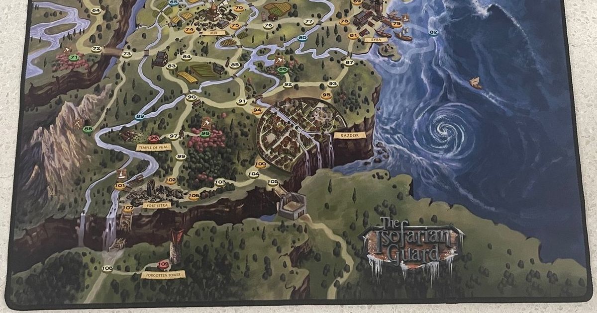 The Isofarian Guard: Isofar Map Playmat | Board Game Accessory ...