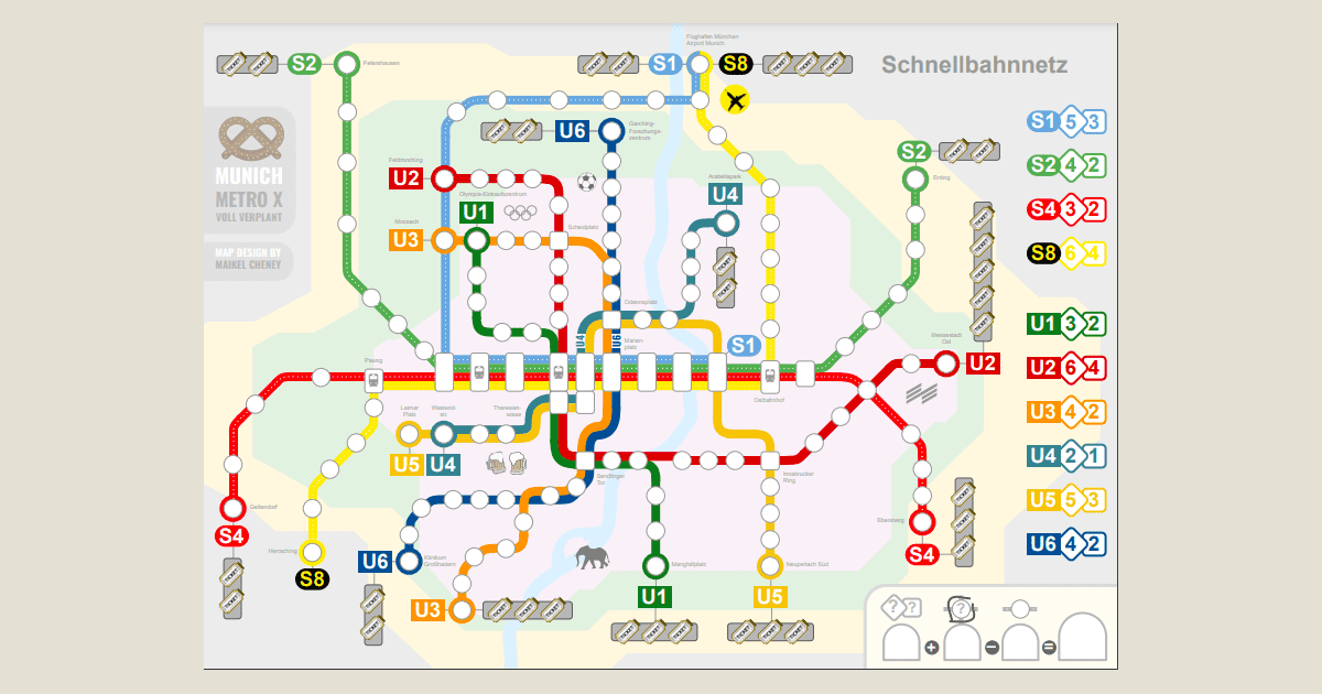 Game Sheets: Metro X Munich | Juegos Roll & Write | VideoGameGeek