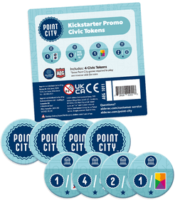 Point City: Kickstarter Promo Civic Tokens | Board Game | BoardGameGeek