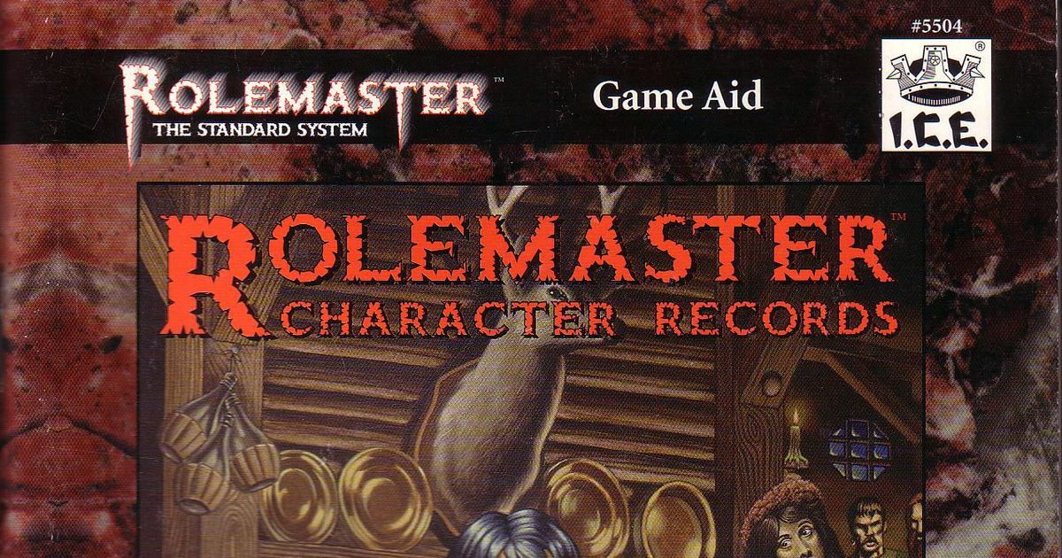 Rolemaster Character Records (RMSS, 3rd Edition) | RPG Item | RPGGeek