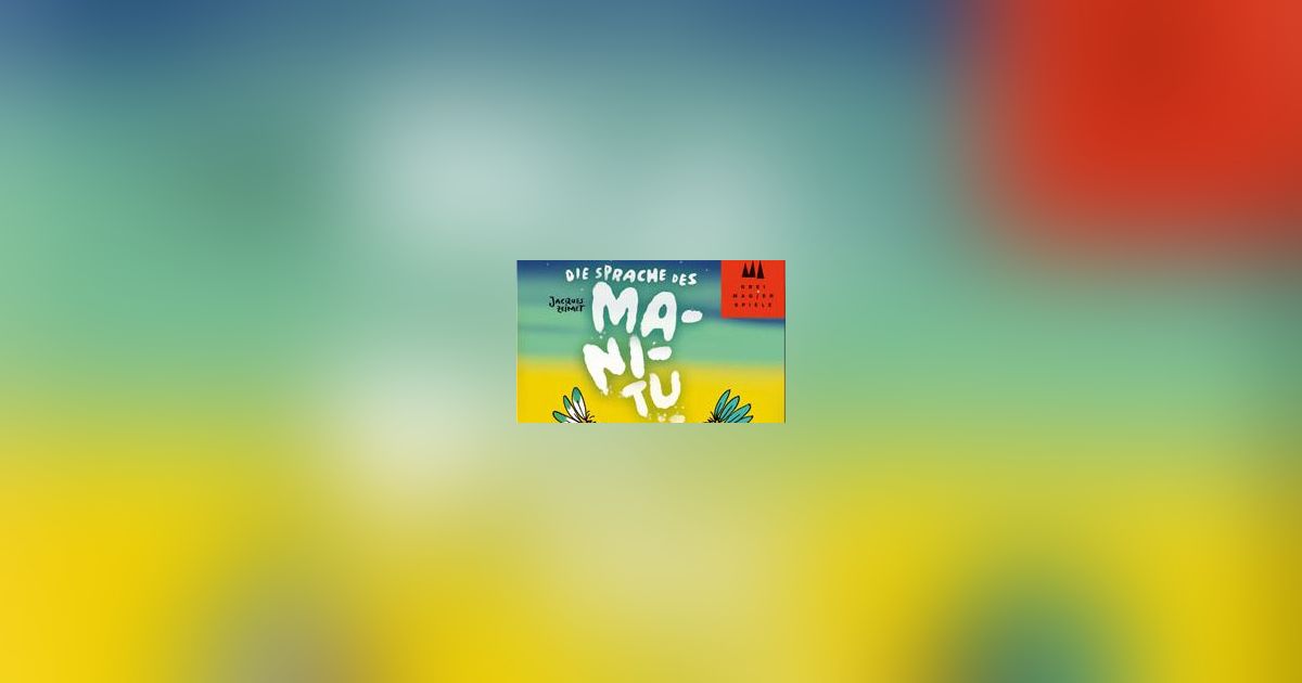 Die Sprache des Manitu | Board Game | BoardGameGeek