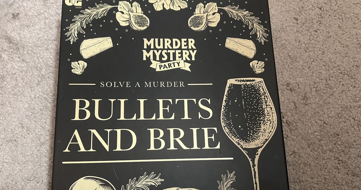 Murder Mystery Party: Bullets and Brie | Board Game | BoardGameGeek