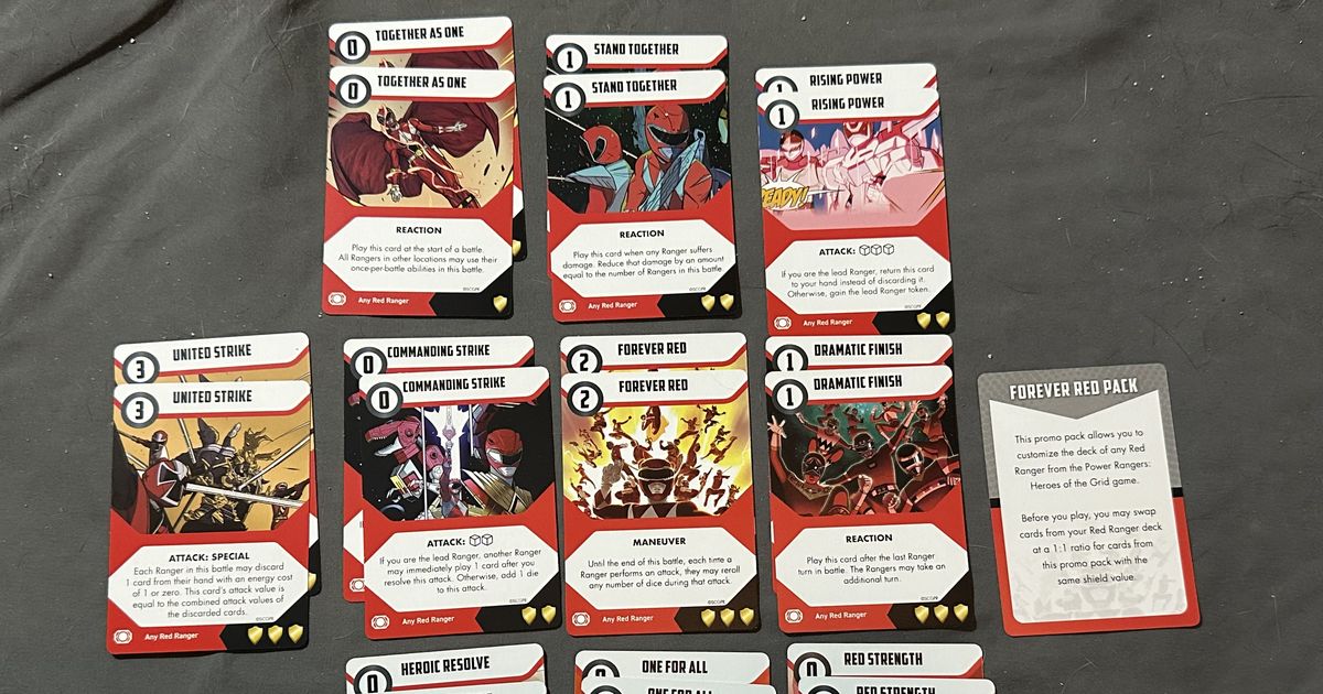 Power Rangers: Heroes of the Grid – Forever Red Pack | Board Game ...