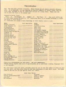 Melanda: Land of Mystery Character Sheets | RPG Item | RPGGeek