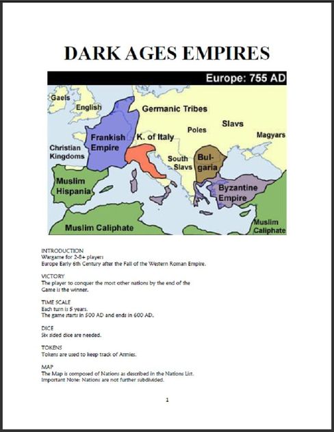 Dark Ages Empires | Board Game | BoardGameGeek