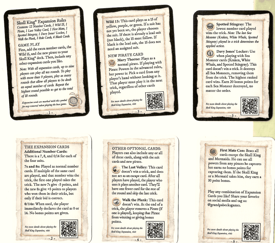 skull king instructions