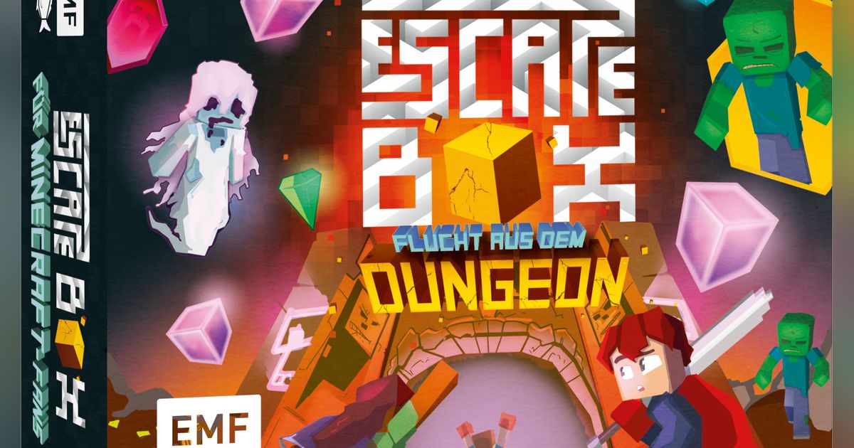Die Escape-Box für Minecraft-Fans: Flucht aus dem Dungeon | Board Game ...