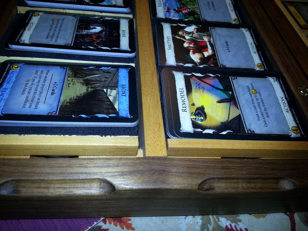 Custom Hardwood Playmat and Travel Box for Dominion | Dominion