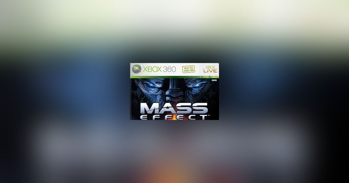 Mass Effect | Video Game | VideoGameGeek