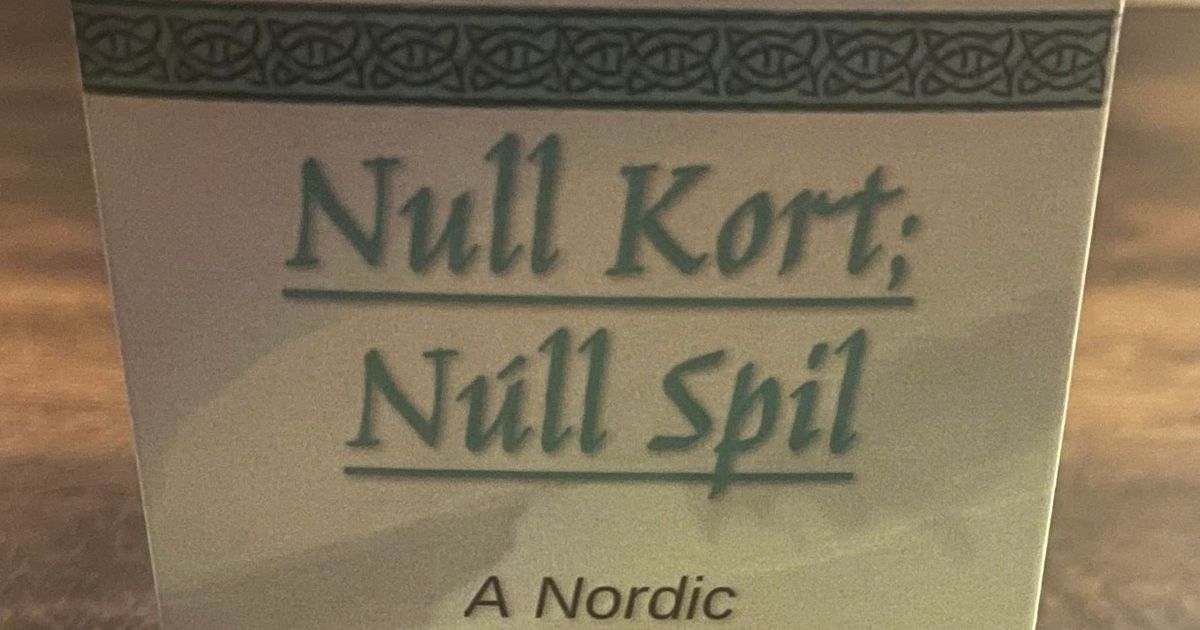 Null Kort; Núll Spil | Board Game | BoardGameGeek