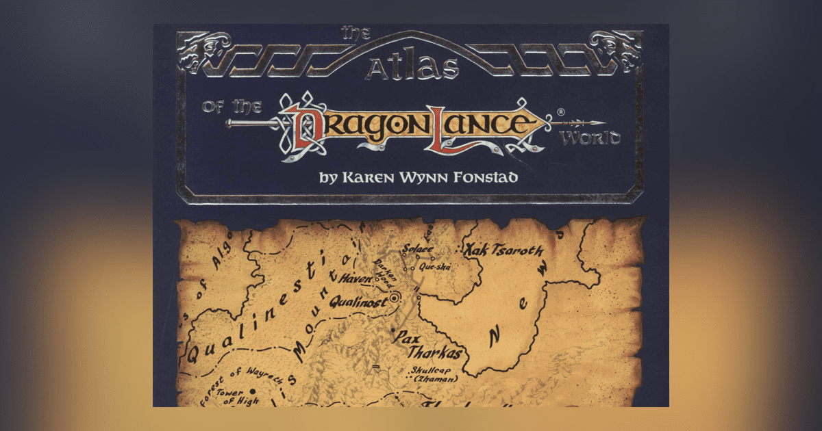 Atlas of the Dragonlance World | RPG Item | RPGGeek