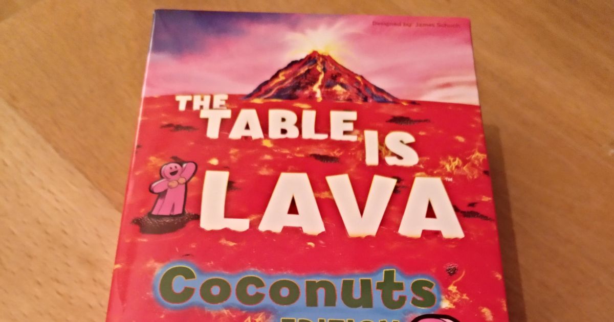 The Table is Lava: Coconuts edition | Board Game | BoardGameGeek