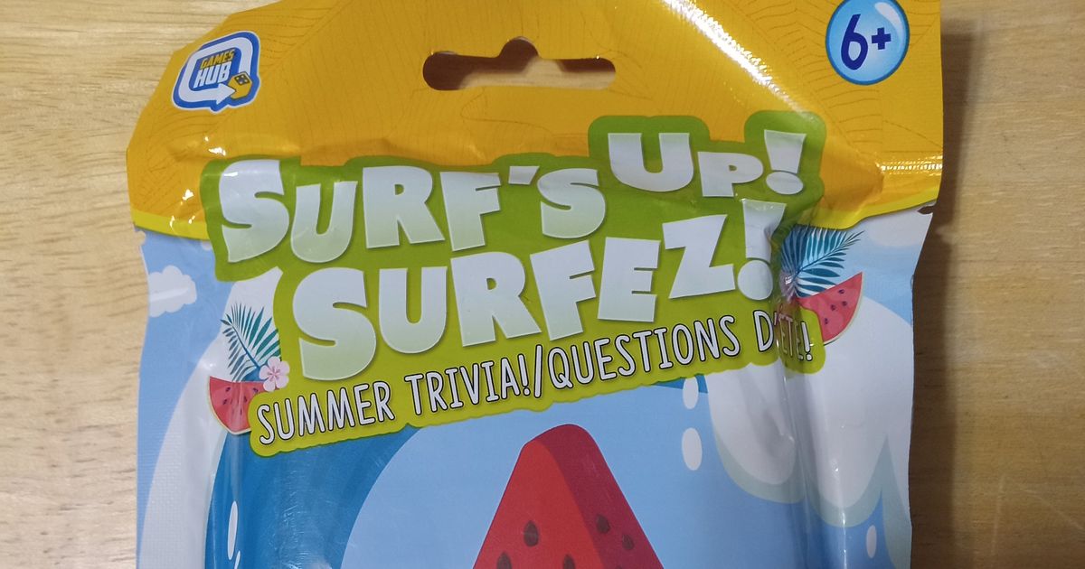 Surf's Up! Summer Trivia | Board Game | BoardGameGeek
