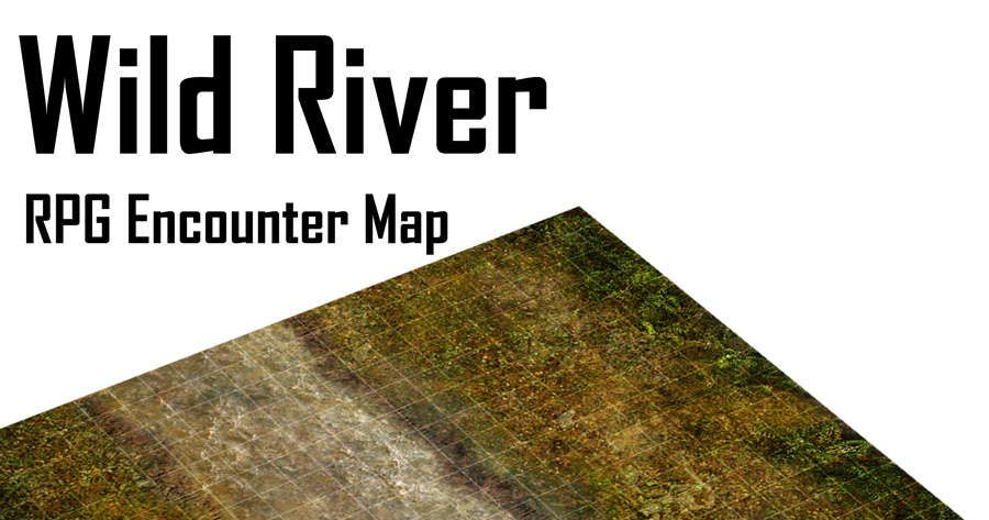 Wild River 24" x 24" RPG Encounter Map | RPG Item | BoardGameGeek