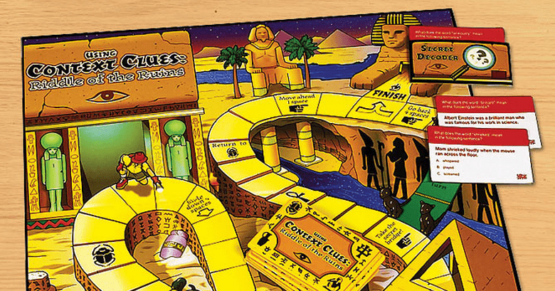 Using Context Clues: Riddle of the Ruins Vocabulary Game | Board Game ...