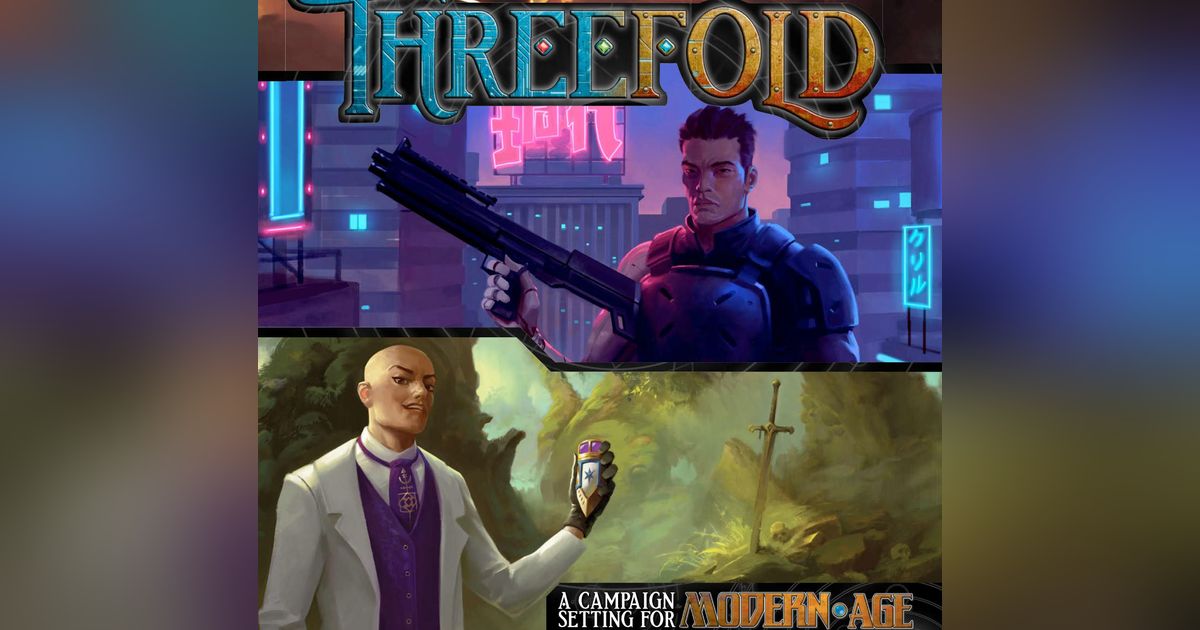 Threefold - A Campaign Setting for Modern AGE | RPG Item | RPGGeek