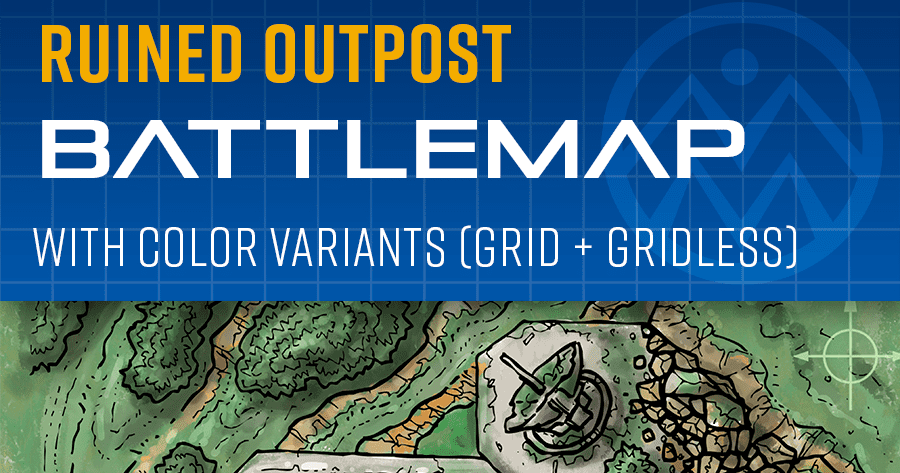 Ruined Outpost Battlemap | RPG Item | BoardGameGeek