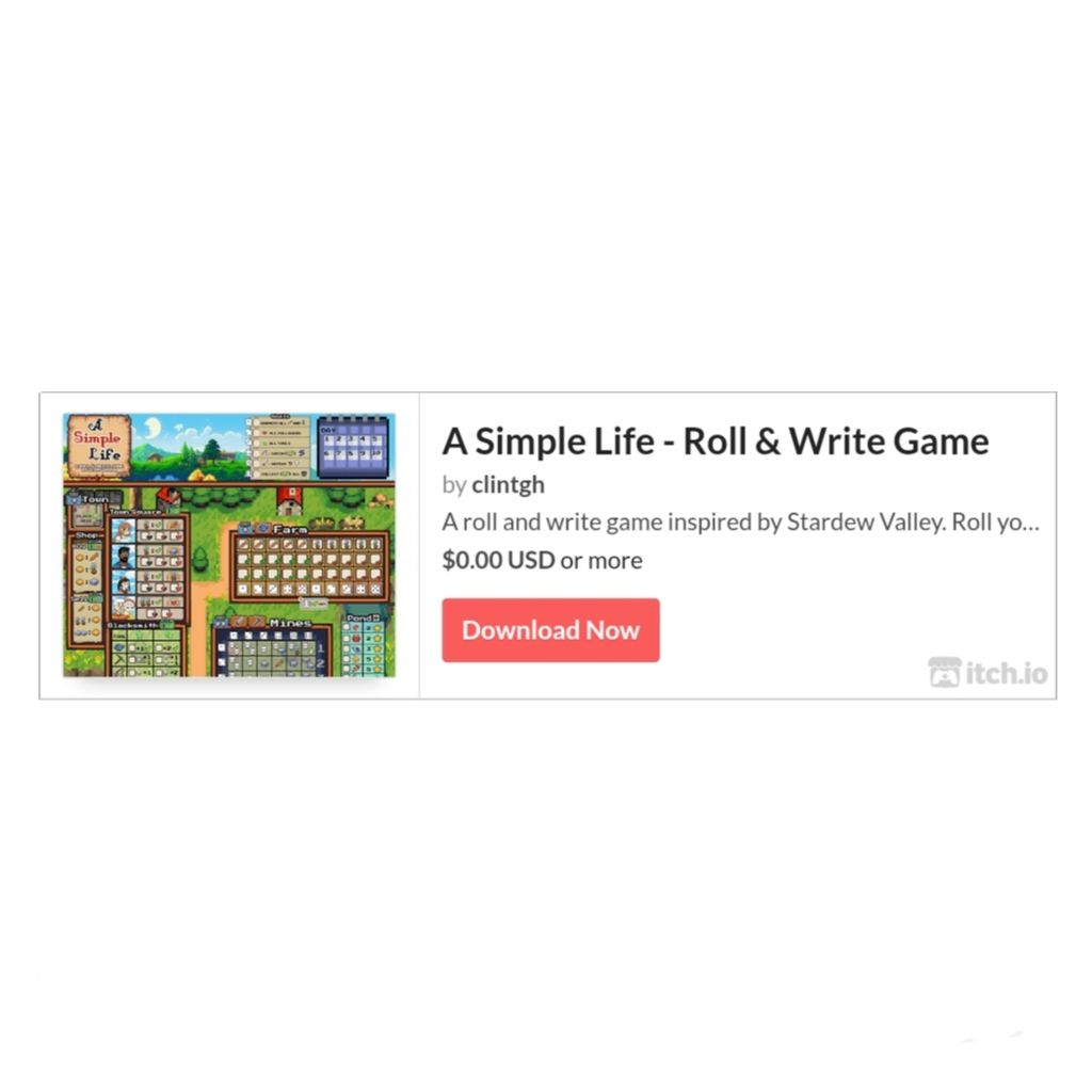 Now available on ITCH.IO! | A Simple Life
