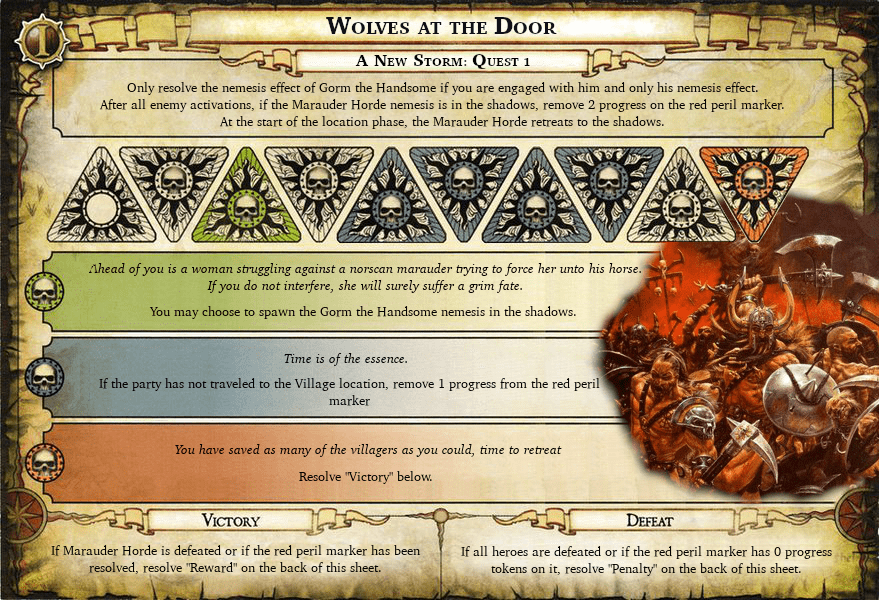 A New Storm - Quest 1: Wolves at the Door | Warhammer Quest: The ...