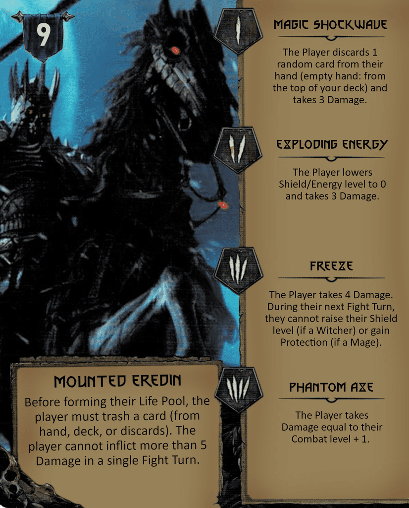 Brainstorming a large monster card for Mounted Eredin | The Witcher ...
