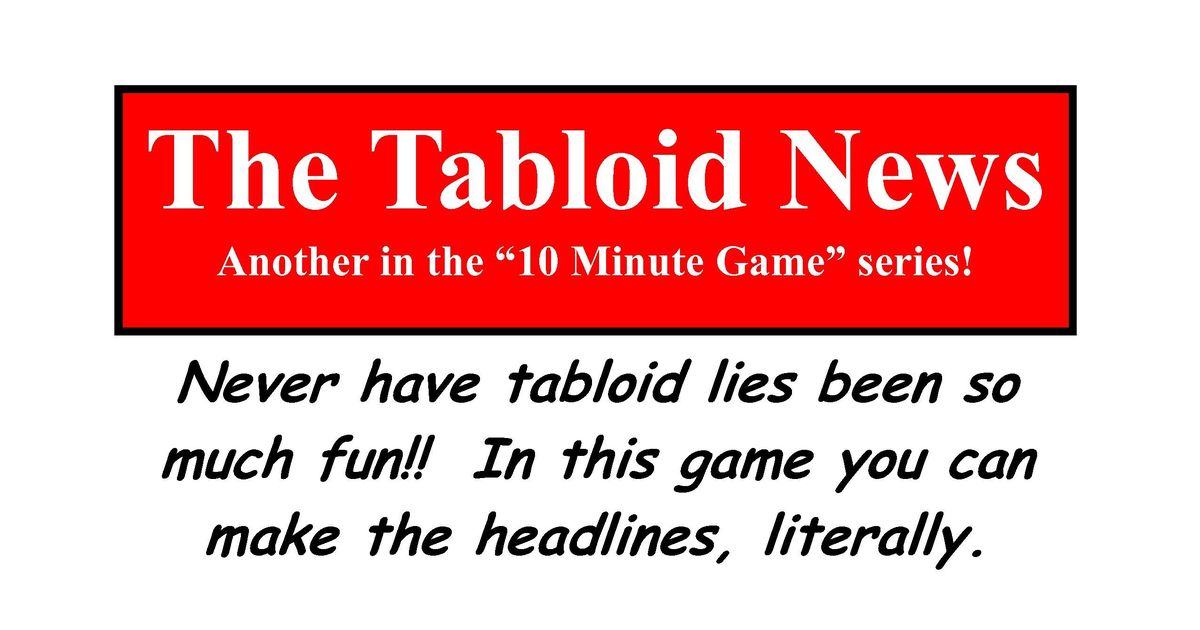The Tabloid News | Board Game | BoardGameGeek