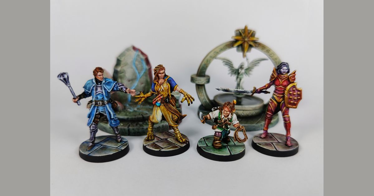 Some Altar Quest Heroes and Terrain | Painted Minis are Best Minis ...