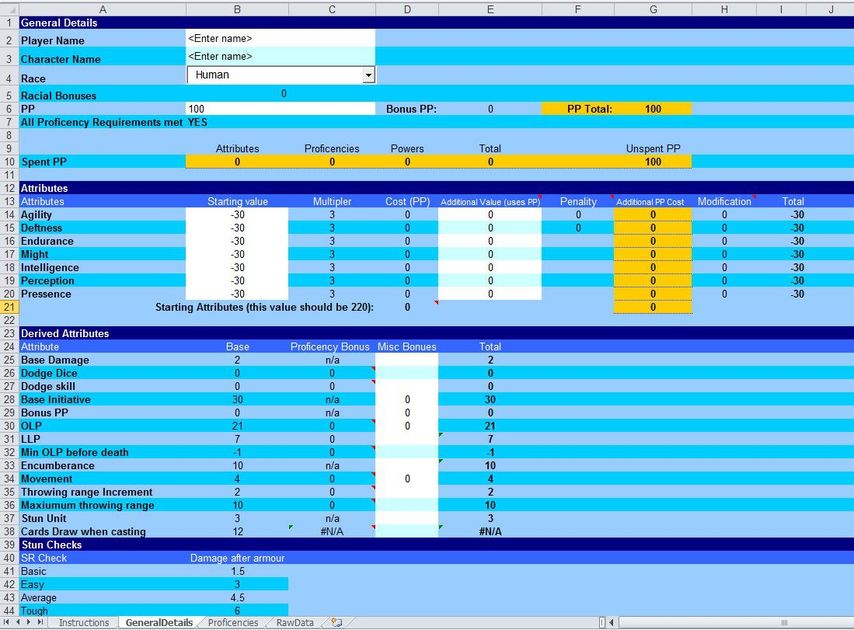 Nucleus Character Generator (Version 4) | RPG Item | BoardGameGeek