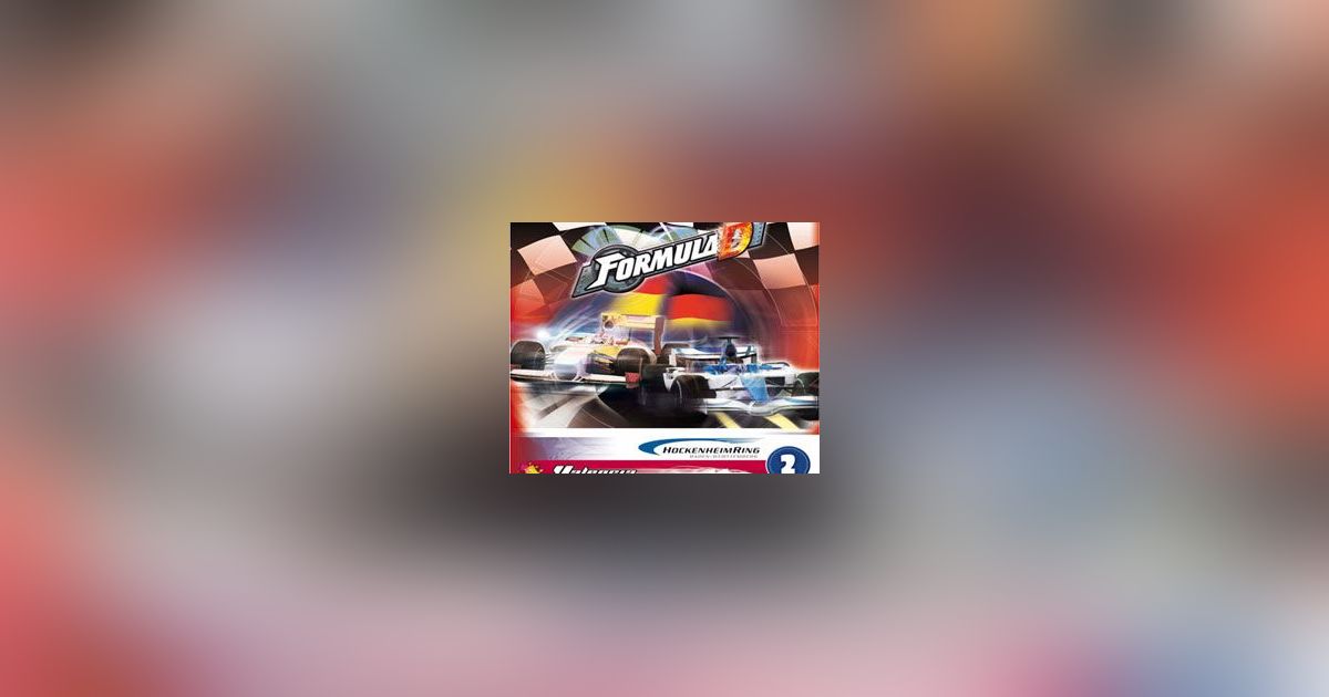 Formula D: Circuits 2 – Hockenheim and Valencia | Board Game ...