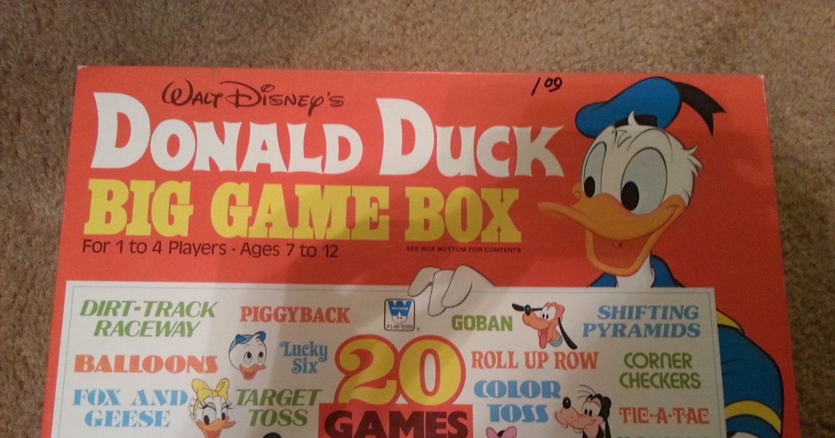 Donald Duck Big Game Box | Board Game | BoardGameGeek