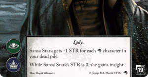 A Game of Thrones: The Card Game – Sansa Stark Alternate Art Promo Card ...