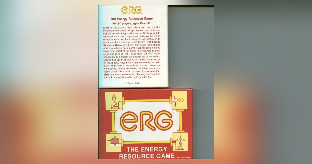 ERG: The Energy Resource Game | Board Game | BoardGameGeek